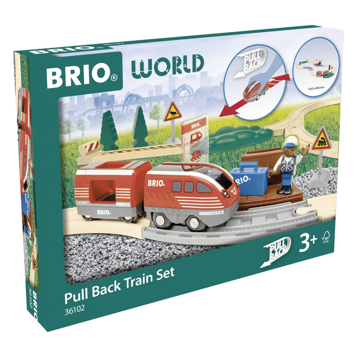BRIO Trains - Pull Back Train Set – Scooter Girl Toys