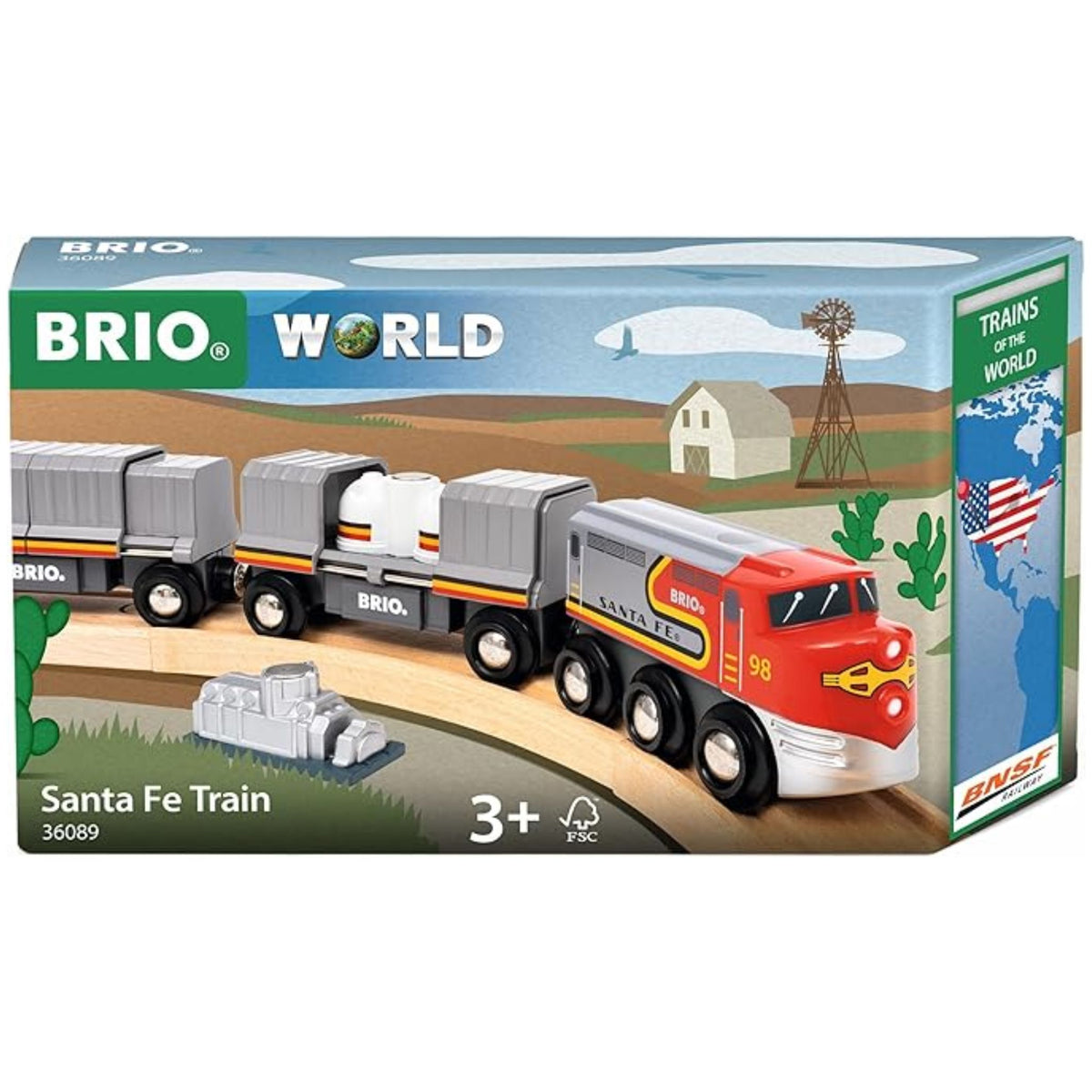 BRIO Trains Of The World - Santa Fe Train – Scooter Girl Toys