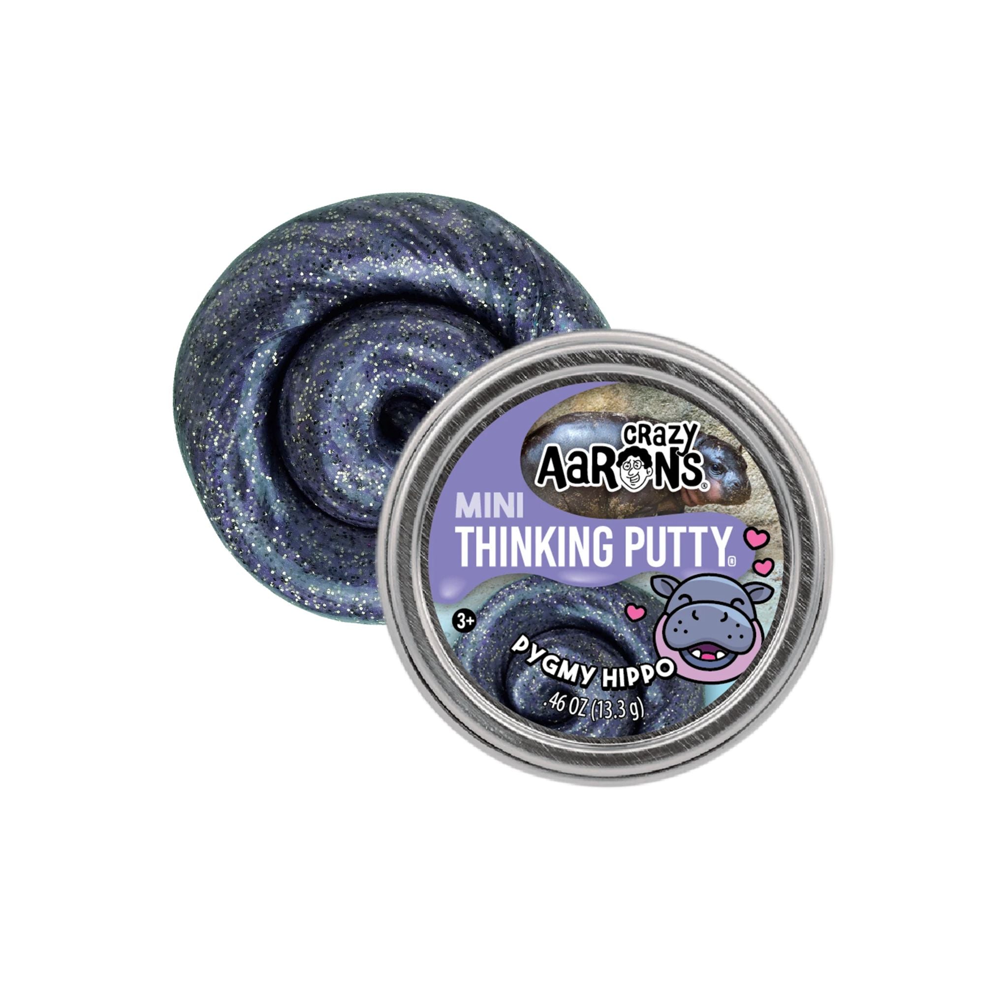 Crazy Aaron's Thinking Putty Mini Tin - Pygmy Hippo – Scooter Girl Toys