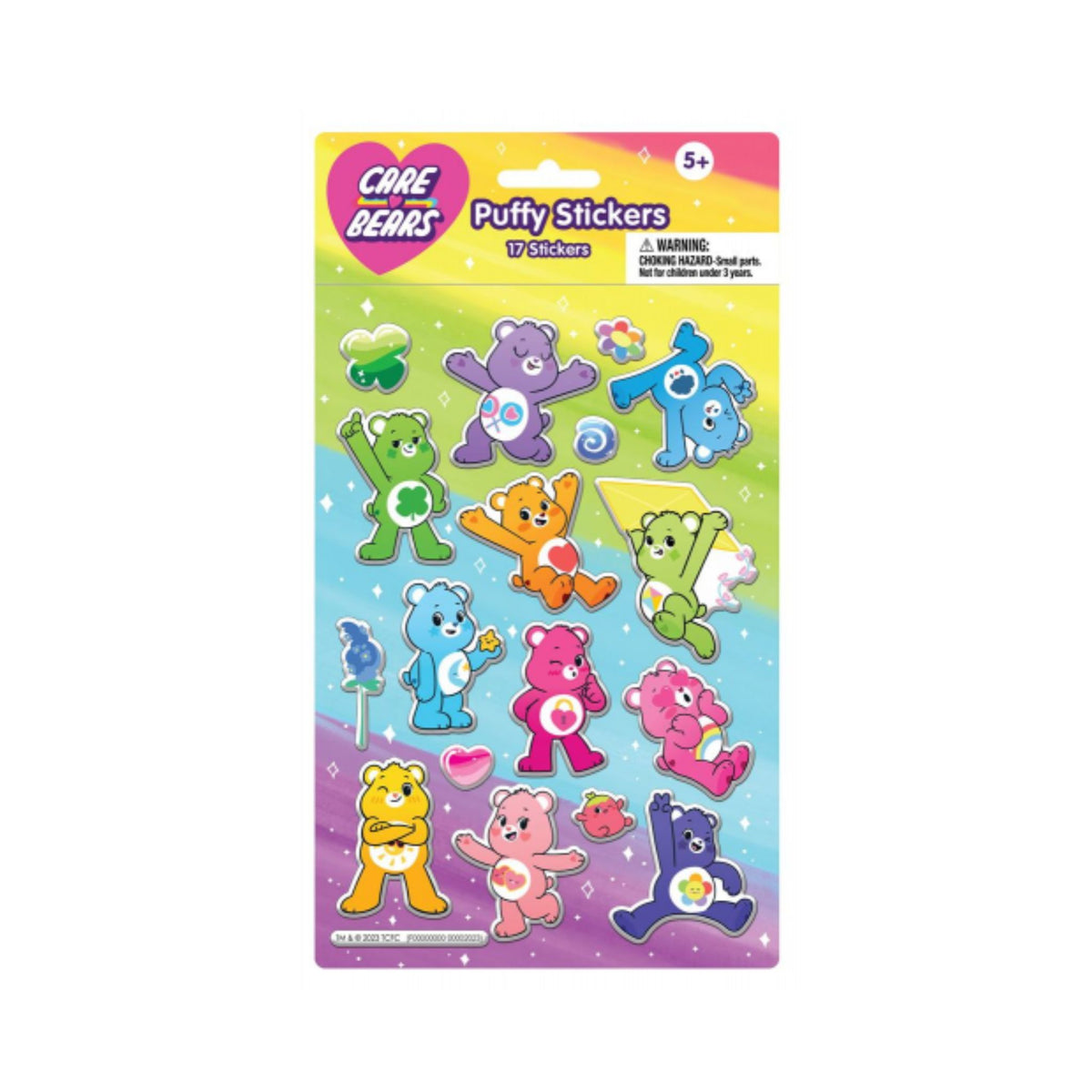 Puffy Stickers - Care Bears – Scooter Girl Toys