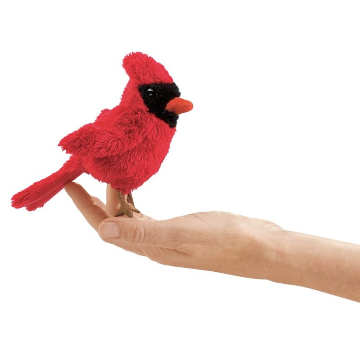 Folkmanis Finger Puppet - Mini Cardinal – Scooter Girl Toys